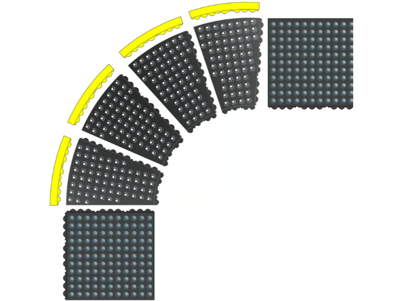 Notrax Skymaster® o-Curve™ Interlocking Anti Static Floor Mats 443 Series