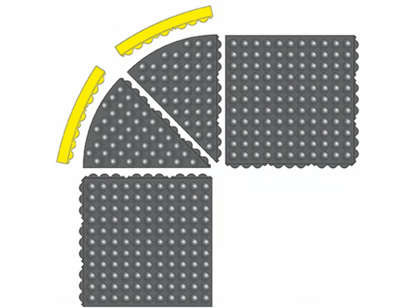 Notrax Skymaster® HD o-Curve™ Fire Retardant Floor Mats 445 Series