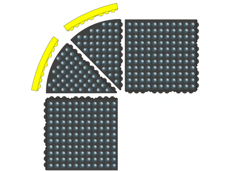 Notrax Skymaster® HD Niru® Interlocking Rubber Floor Mats 462 Series