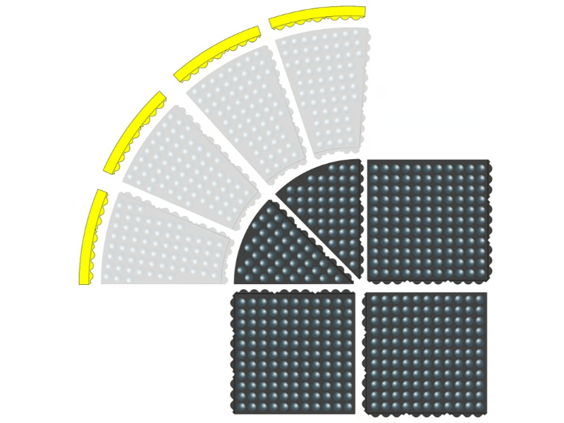 Notrax Skymaster® HD Niru® Interlocking Rubber Floor Mats 462 Series