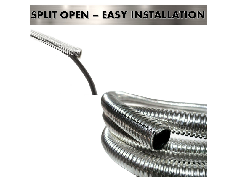 Convoshield Aluminized Chrome Wire Loom Tubing