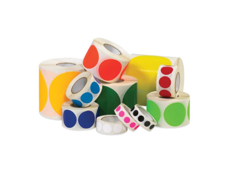 Blank Circle Inventory Labels