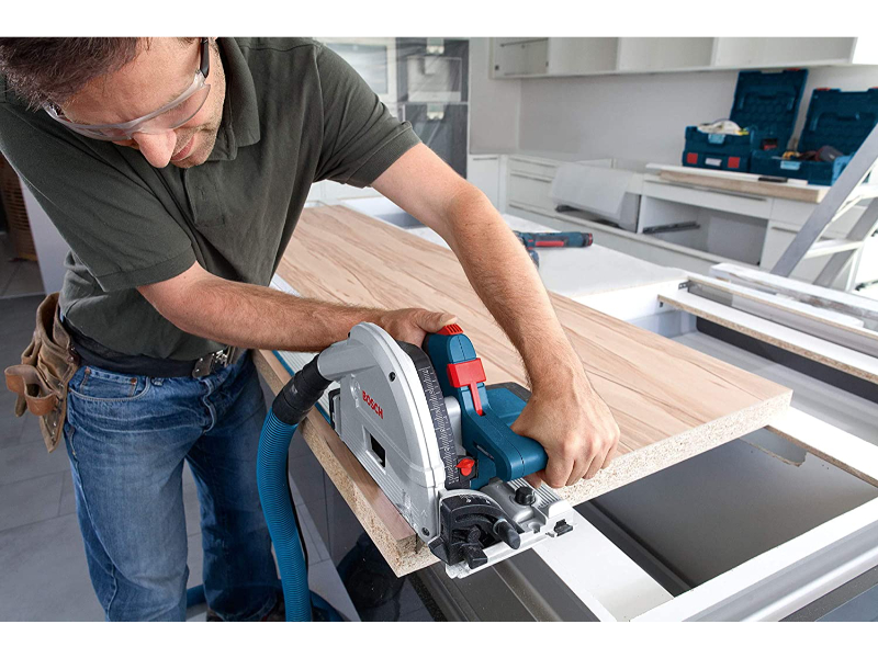 BOSCH® Track Saw with Plunge Action and L-Boxx Carrying Case 6/12 In ...