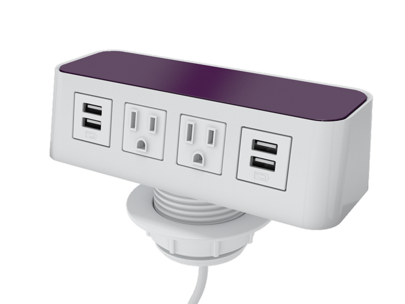 Burele In Surface Power & Data Grommet