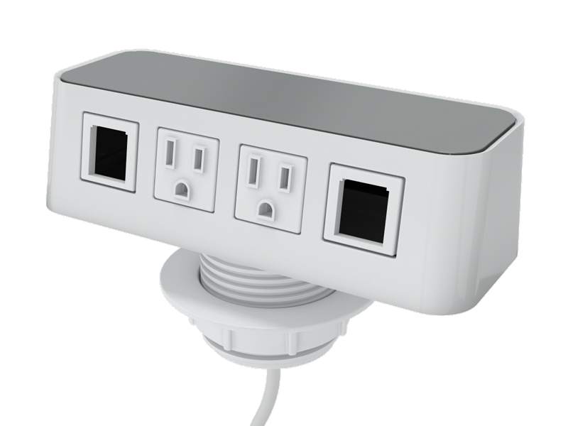 Burele In Surface Power & Data Grommet