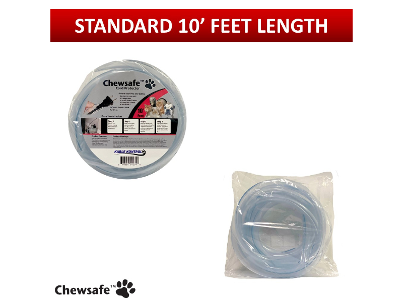Chewsafe® Pet Resistant Cord Protector | Cord Cover for Pets