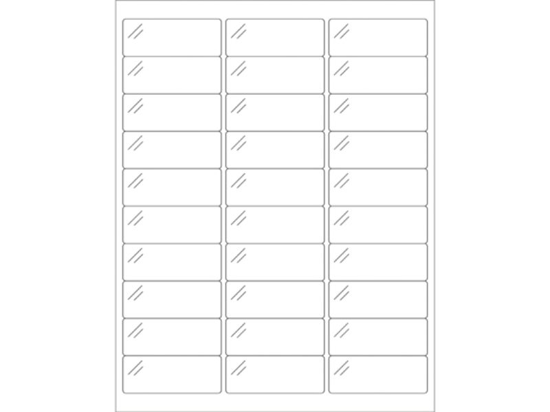 Rectangle Laser Labels