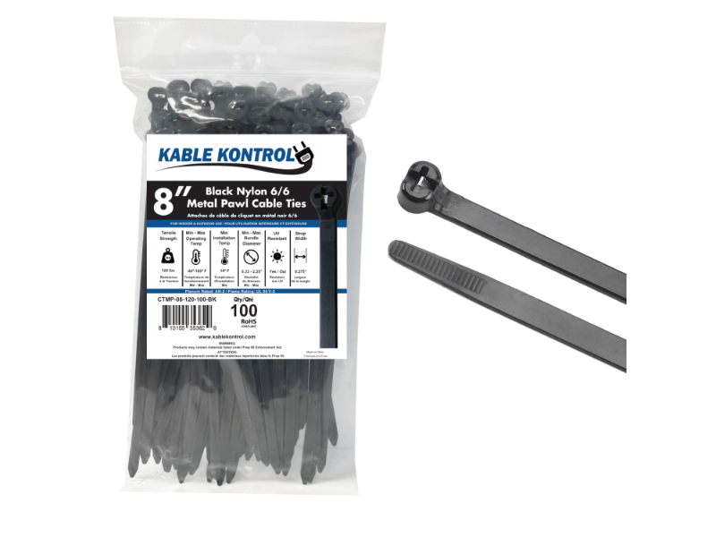 Metal Pawl Cable Ties | Metal Tooth Zip Ties| Kable Kontrol®