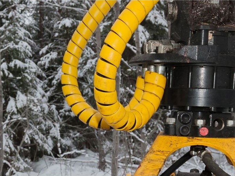 Kable Kontrol® Cyclone Hydraulic Hose Wrap Tubing | HDPE Spiral Wrap