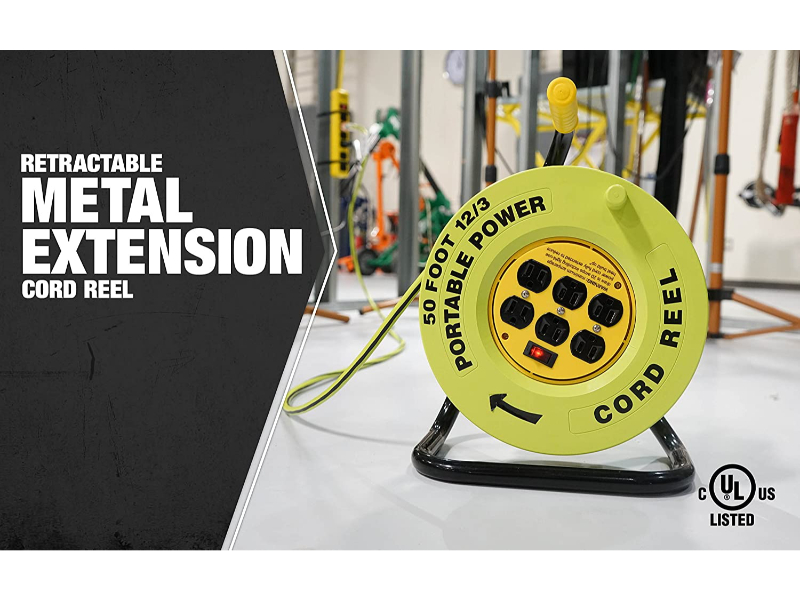 Designers Edge Power Stations Retractable Cord Reel