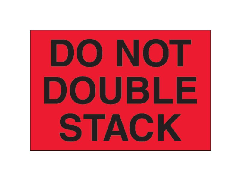 Do Not Double Stack Fluorescent Labels