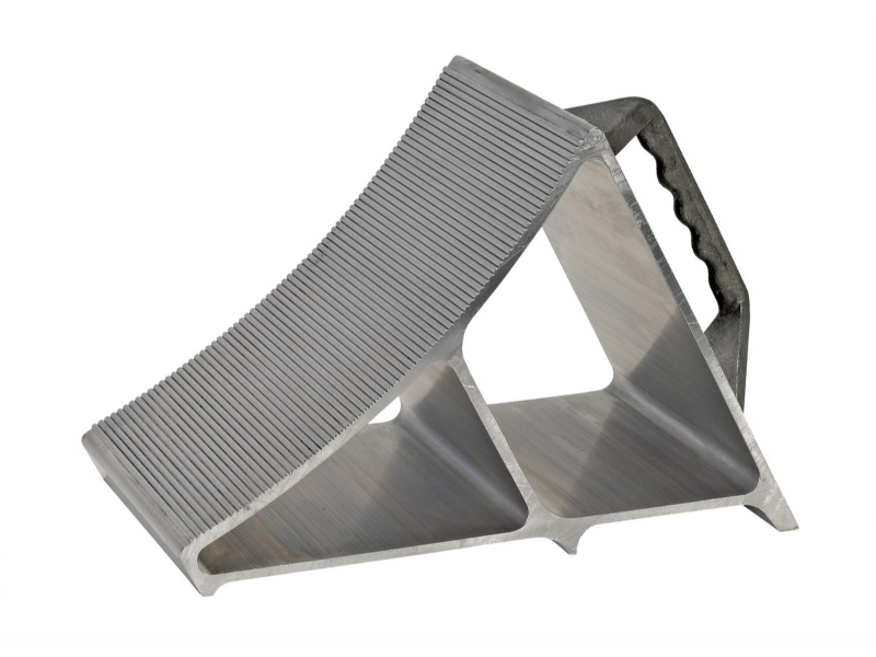 Vestil® Aluminum Wheel Chock with Hand Grip