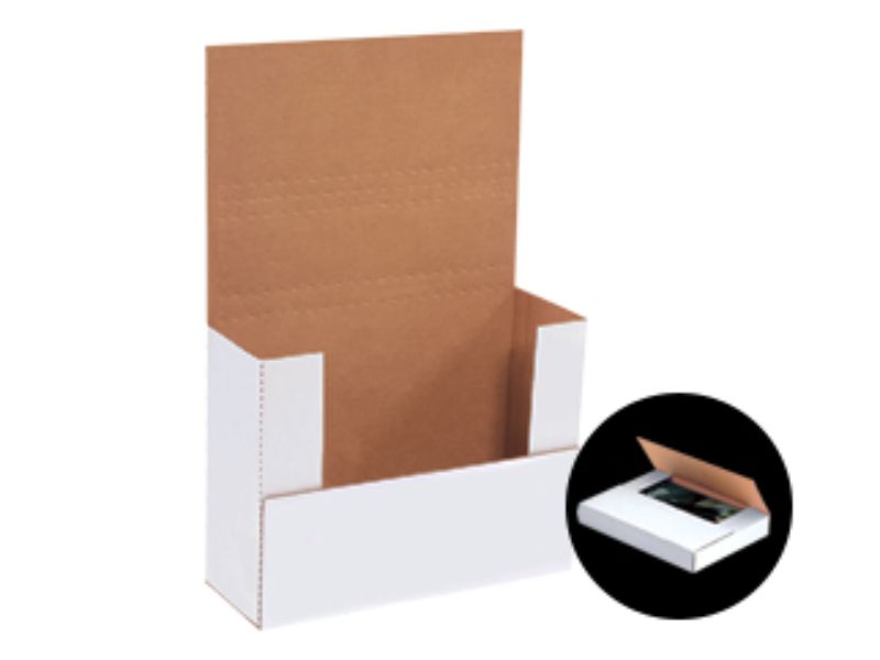 Easy Fold Mailer Boxes | White & Kraft Multi-Depth Foldable Mailers