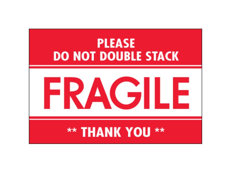 Fragile - Do Not Double Stack Labels