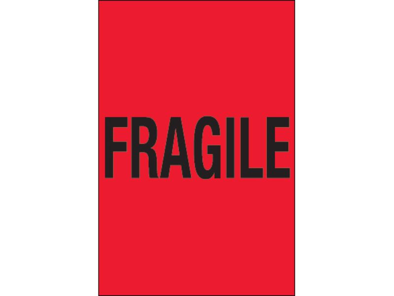 "Fragile" Fluorescent Red Labels