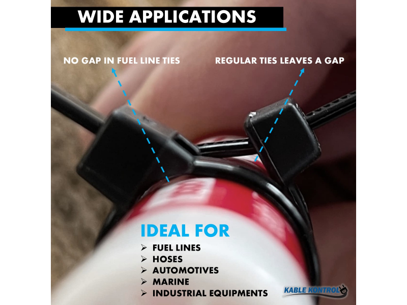 Fuel Line Radius Cable Zip Ties | Superior Durability | Kable Kontrol®