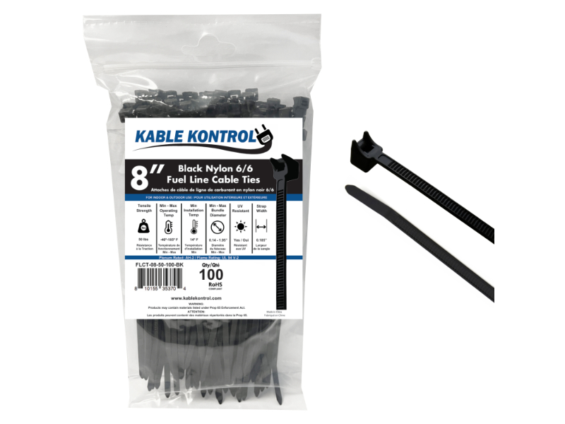 Fuel Line Radius Cable Zip Ties | Superior Durability | Kable Kontrol®