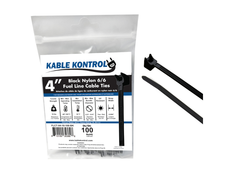 Fuel Line Radius Cable Zip Ties | Superior Durability | Kable Kontrol®
