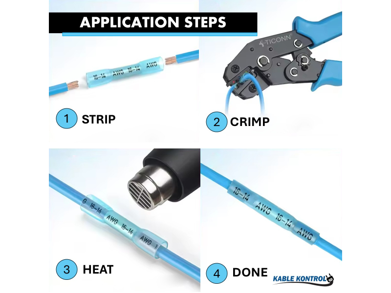 Heat Shrink Butt Splice Connector - Insulated