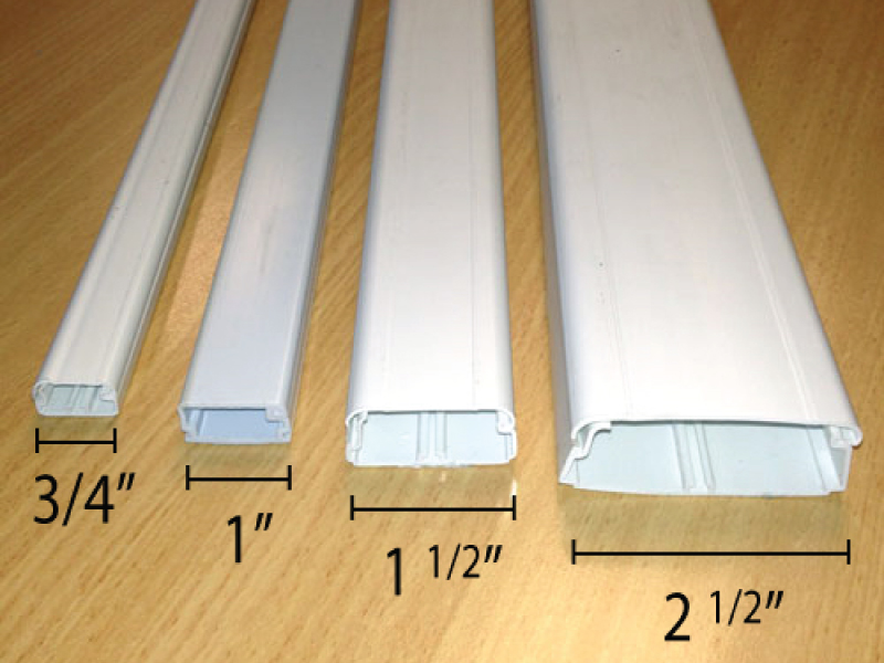 Kable Kontrol® Hinged Lid Cable Raceway | Wall Cord Covers