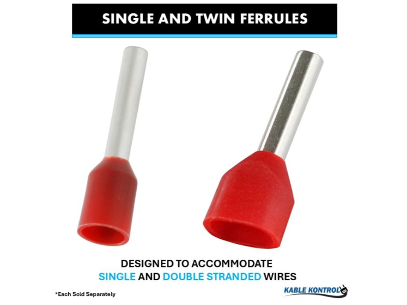 Twin Wire Ferrules - Nylon Insulated