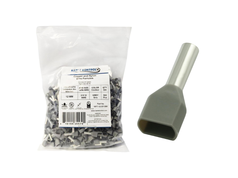 Twin Wire Ferrules - Nylon Insulated