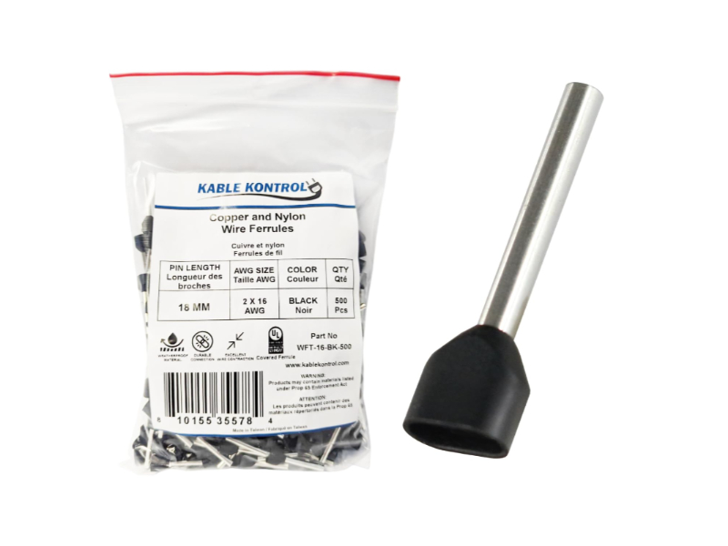 Twin Wire Ferrules - Nylon Insulated