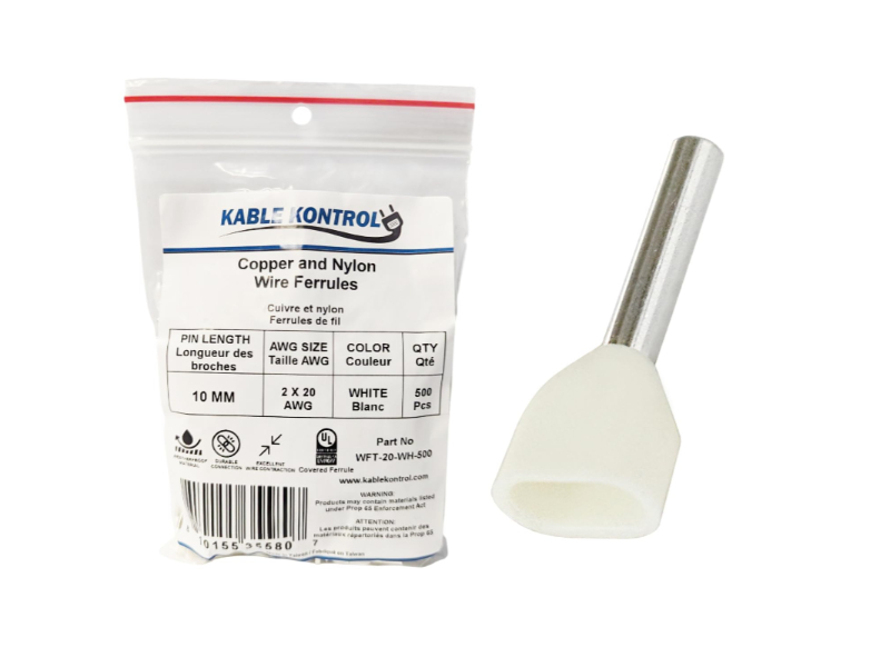 Twin Wire Ferrules - Nylon Insulated