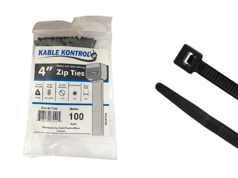 100 Pcs Pack Cable Ties