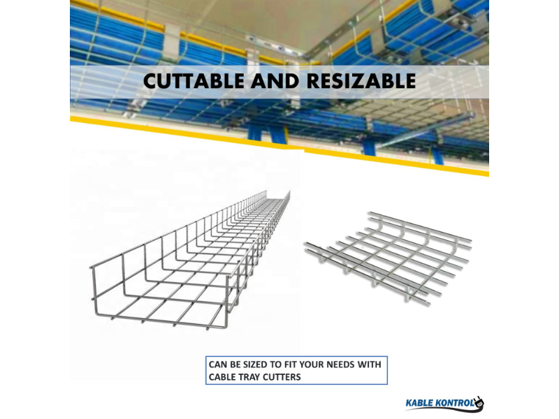 Kable Kontrol® Wire Mesh Cable Tray | Electro Zinc-Plated Galvanized ...