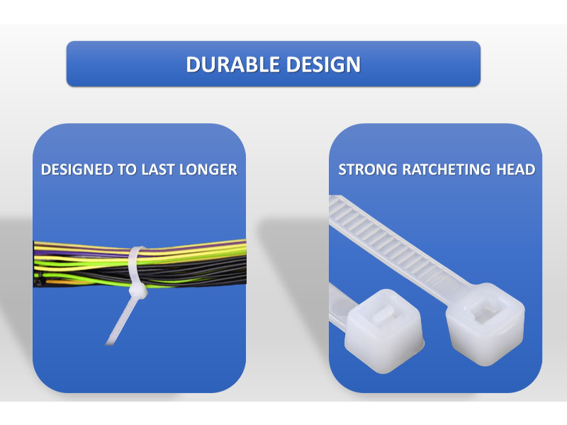 White Zip Ties | Clear & Natural Nylon Cable Ties - 4” to 60” | Kable ...