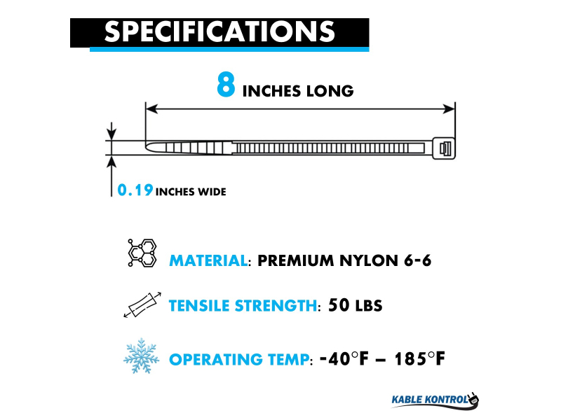 Cold Weather Zip Ties | Cold Temperature Cable Ties