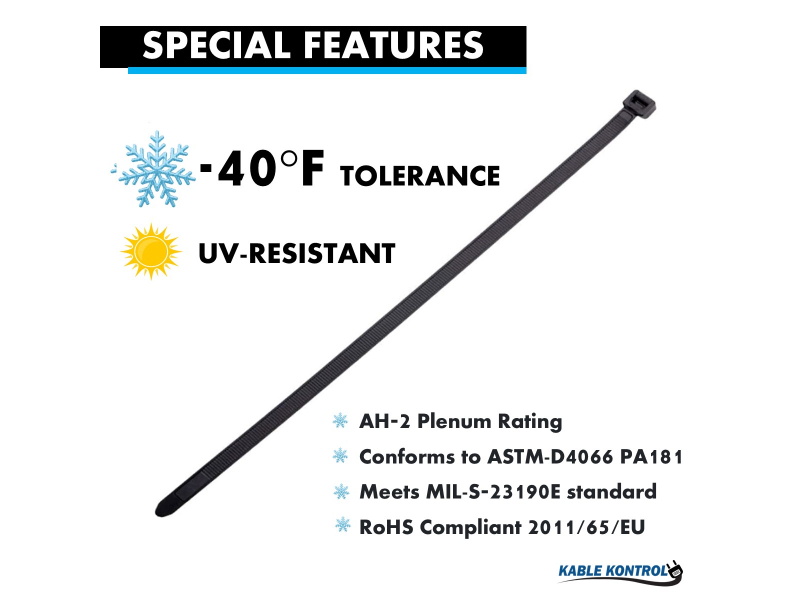 Cold Weather Zip Ties | Cold Temperature Cable Ties