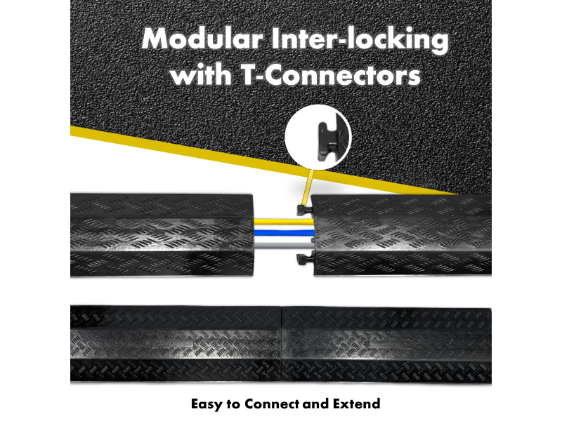 Kable Kontrol™ Rubber Drop Over Cable Protectors & Floor Cord Covers