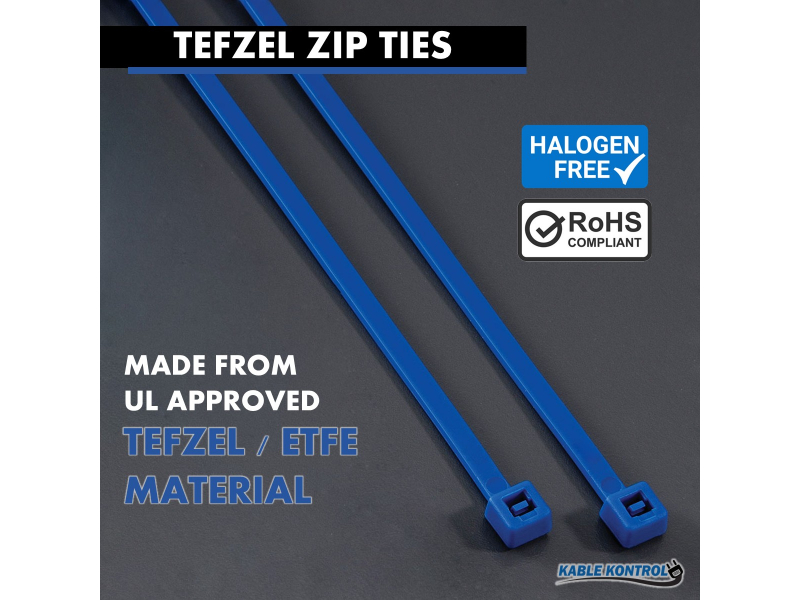 Tefzel Cable Ties - Ethylene-tetrafluroethylene (ETFE)