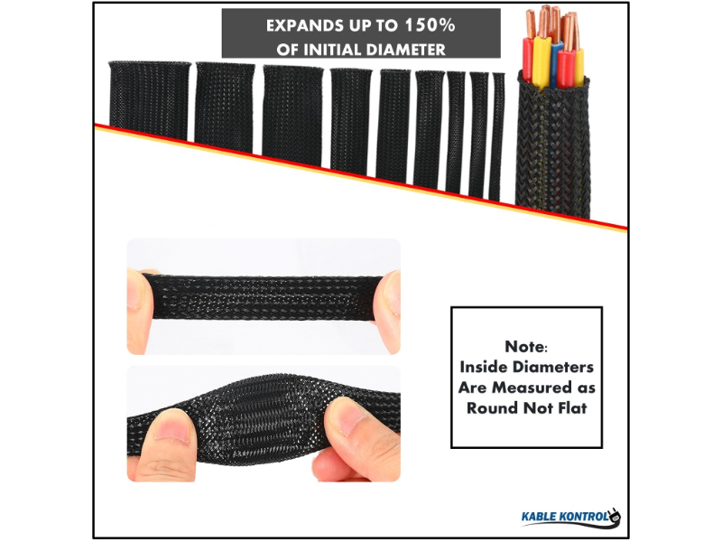 Nylon Braided Expandable Sleeving By Kable Kontrol