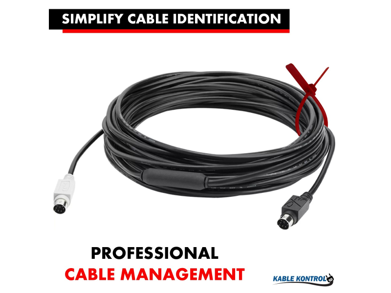 Kable Kontrol® Serialized Flag Identification Numbered Cable Zip Ties