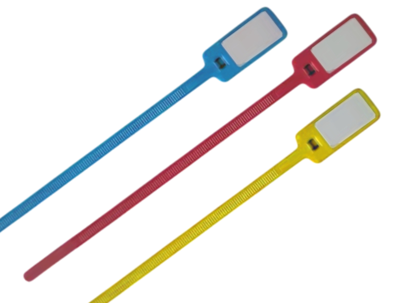 Kable Kontrol® Write On Narrow Flag Identification & Tamper Evident Zip ...