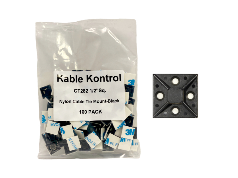 Kable Kontrol® Adhesive Backed Cable Tie Mounts | Adhesive Zip Tie Mounts