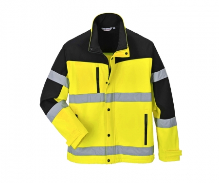 Hi Vis Two Tone Softshell Jacket | Reflective Jacket
