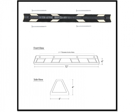 Traffic Kontrol® Rubber Parking Wheel Stop Block