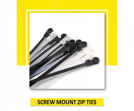 Screw Mount Cable Ties | Zip Ties With Screw Hole | Mounted Head Zip ...