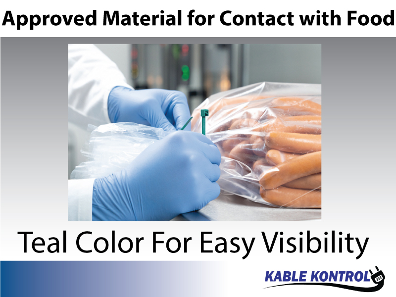Metal Detectable Cable Ties | Metal Detectable Tie Wraps - FDA Approved