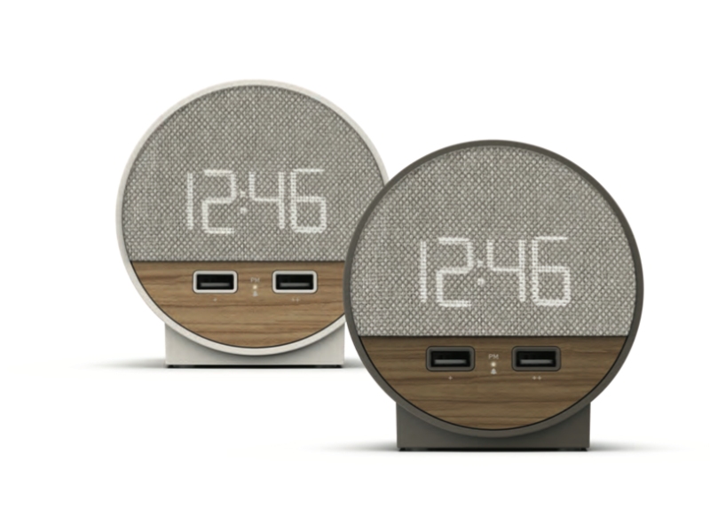 Nonstop® Station O - Alarm Clock with Dual USB Outlets