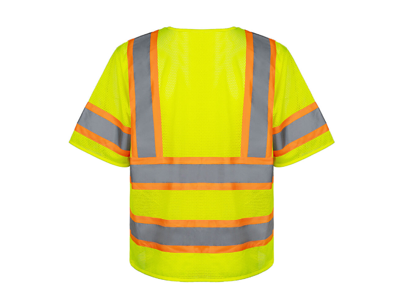 NORTHMON SAFETY Hi Vis Short Sleeve Mesh Safety Vest - ANSI Class 3