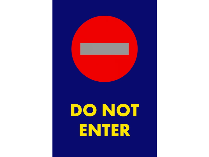 Notrax Do Not Enter Floor Entry Mats 194NE Series