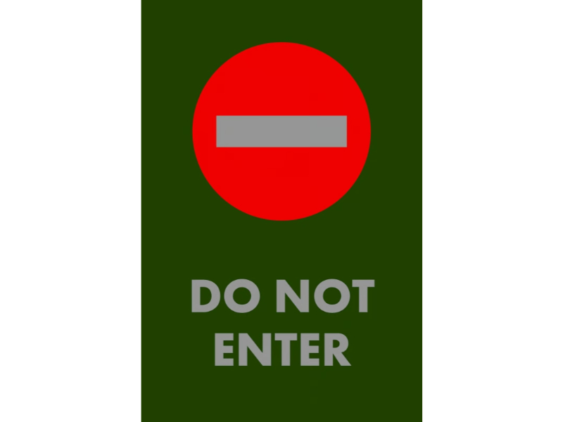 Notrax Do Not Enter Floor Entry Mats 194NE Series