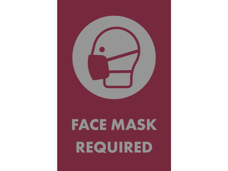 Notrax Face Mask Required Entry Floor Mats With Symbol 194MR Series