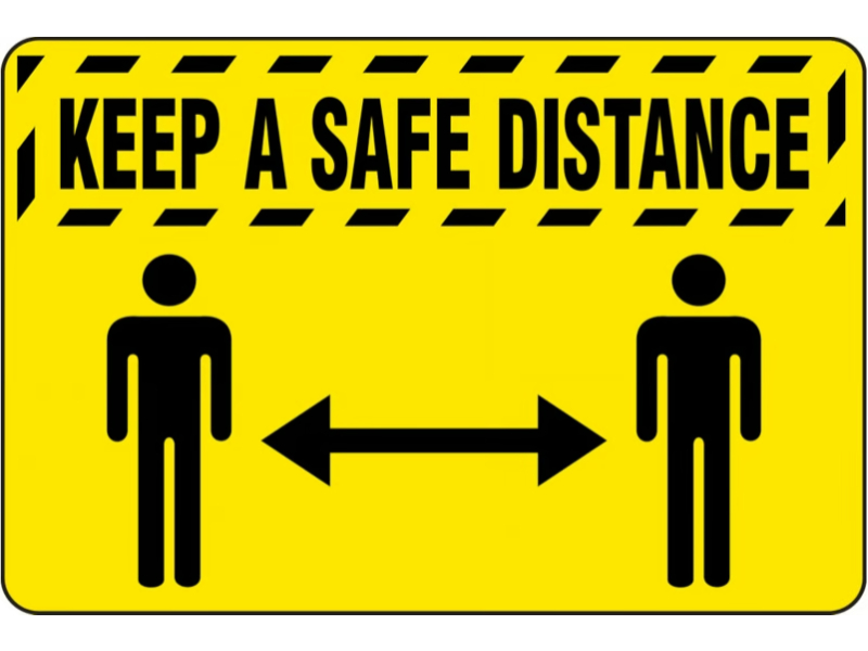 Notrax Social Distancing Keep Safe Distance Floor Mats 194KS Series