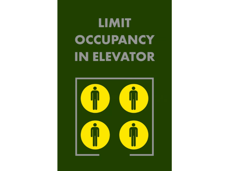 Notrax Social Distance Limit Occupancy In Elevator Floor Mats 194LO Series